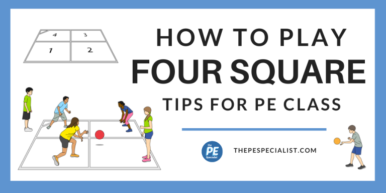 How to Play Four Square (4 Square) in Physical Education Class